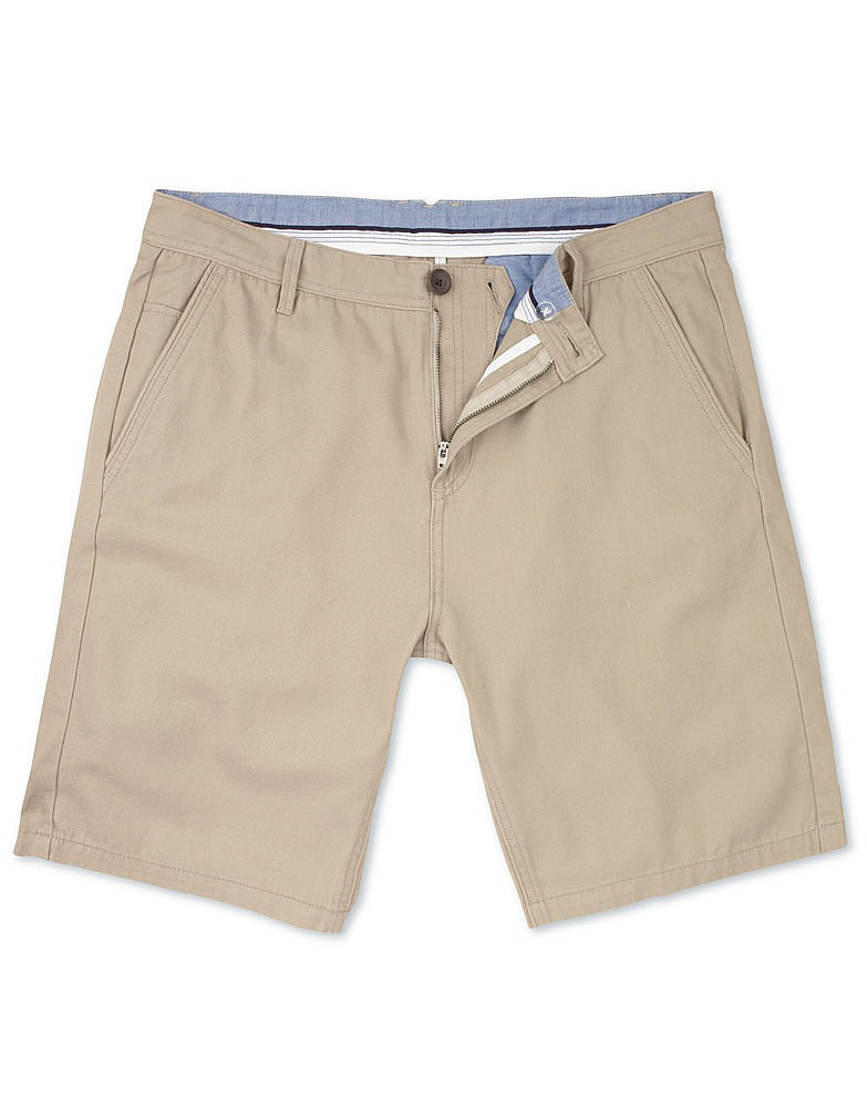 Men's Bermuda Short in New Stone from Crew Clothing