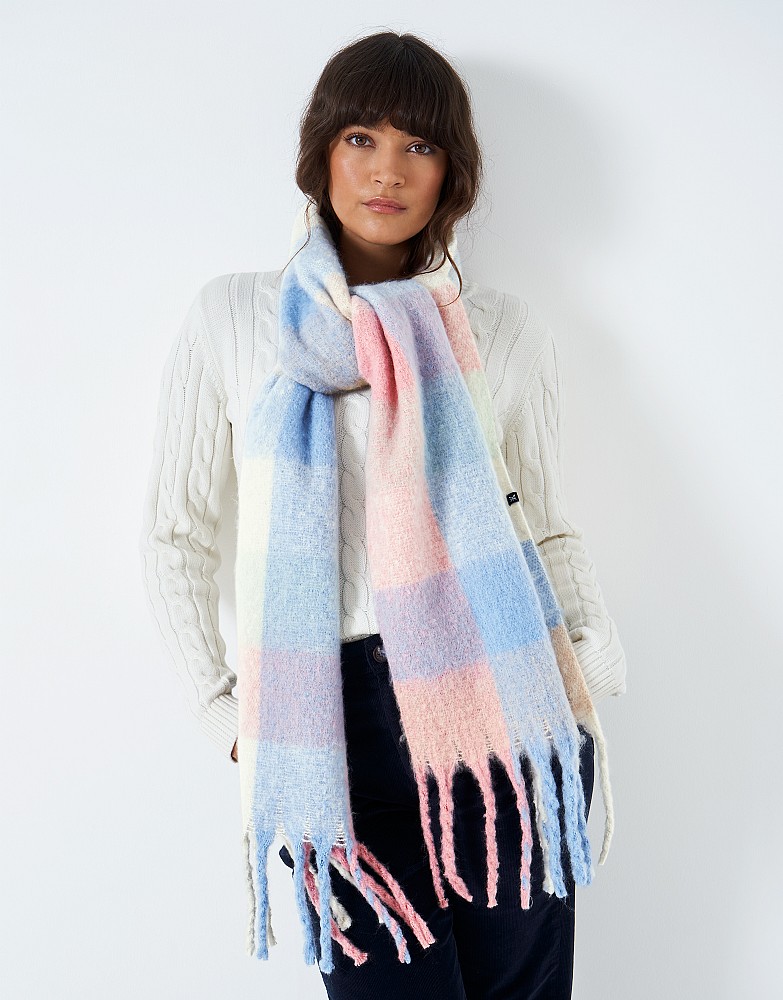 Women's Chunky Check Scarf from Crew Clothing Company - Multi