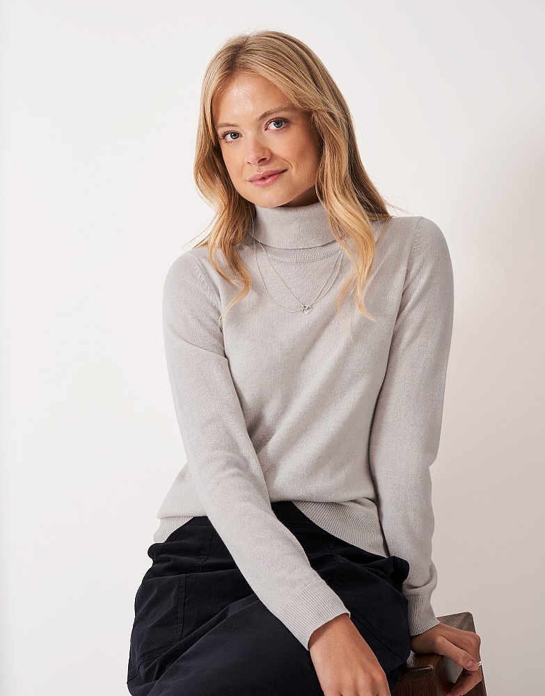 Women's Merino Wool & Cashmere Jumper in Grey from Crew Clothing