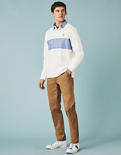 Men's Holden Stripe Rugby Shirt from Crew Clothing