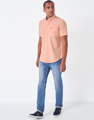 Men's Crew Slim Micro Stripe Shirt from Crew Clothing Company